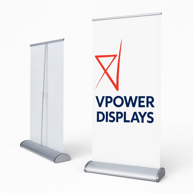 Mini Roll-Up Standee - vpowerdisplays.in